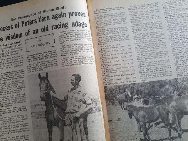 TURF MONTHLY MAGAZINE 1969 Australia Yearlings Stallions Trotting Horse ...