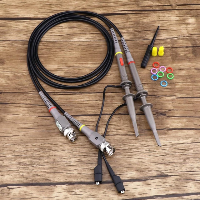 100MHZ OSCILLOSCOPE SCOPE Clip Test Swicth Probes Kit Scope P6100 ...