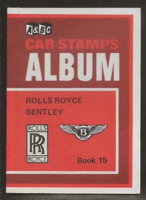 A&BC-CAR STAMPS ALBUM (Empty) 1971- Book 15 - Rolls Royce Bentley £7.79 ...