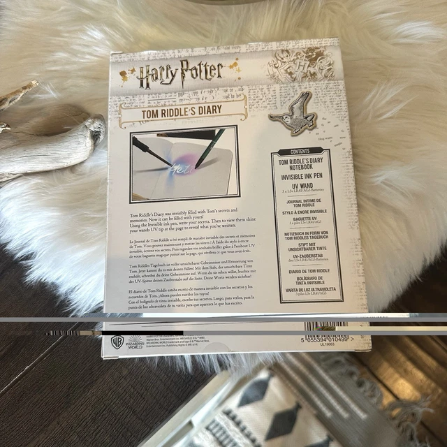 HARRY POTTER TOM RIDDLE'S DIARY With UV WAND & INVISIBLE INK PEN - NEW ...