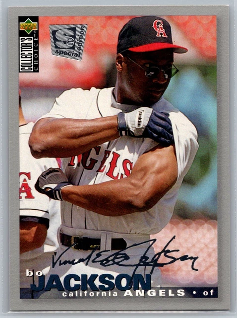 BO JACKSON 1995 Collector's Choice SE Silver Signature #36 California ...