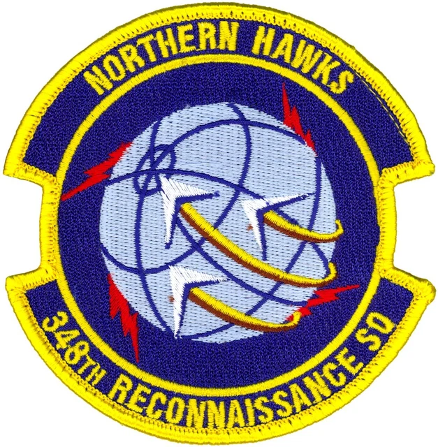 PATCH D'ESCADRON DE RECONNAISSANCE USAF 348e ESCADRON EUR 10,88 ...