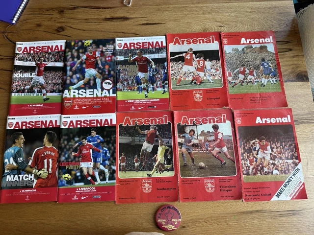 ARSENAL PROGRAMMES. SOME Quite Modern Some From The Late 70s £10.77 ...