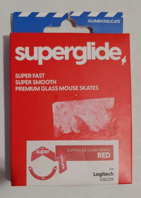 SUPERGLIDE GLASS MOUSE Skates RED for Logitech G502 X (L5XSGR2) $27.95 ...