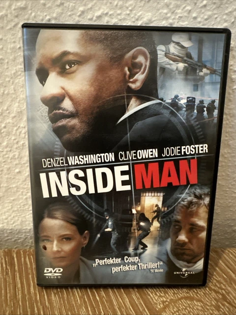 INSIDE MAN DVD Denzel Washington, Clive Owen , Jodie Foster EUR 1,50 - PicClick DE