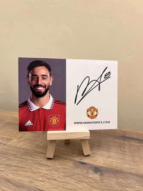 MANCHESTER UNITED BRUNO Fernandes 2022/23 Signed Club Card £29.99 ...