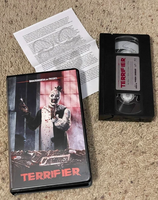 TERRIFIER VHS CLAMSHELL case Shudder Witter Broke Horror Fan new blood ...