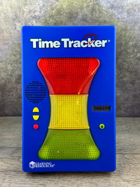 LEARNING RESOURCES TIME Tracker Visual Timer & Clock, School, Home Work ...