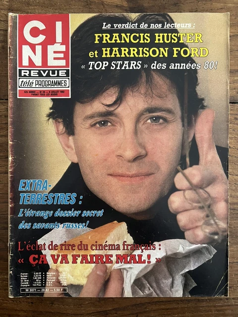 CINÉ REVUE 28 Juil 1982 - Francis HUSTER STREISAND Harrison FORD COURCEL REEVE EUR 6,50 ...
