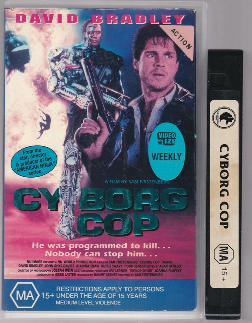 RARE VHS CYBORG COP Big Box Ex-Rental Video Tape Video Ezy David ...