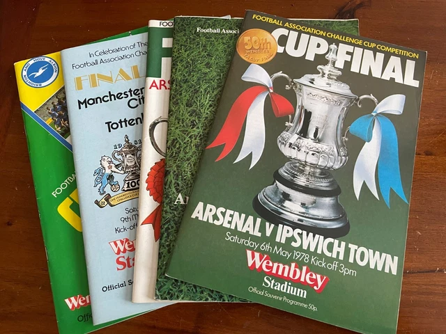 BUNDLE OF FA Cup Final Programmes 1978-1983 £10.00 - PicClick UK