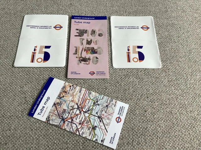 TFL OYSTER CARD holder 2 NEW,Plus Tube Map,London Overground Oyster ...