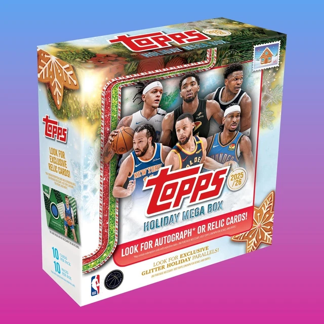 2025-26 TOPPS BASKETBALL Factory Sealed Holiday Mega Box £63.08 ...