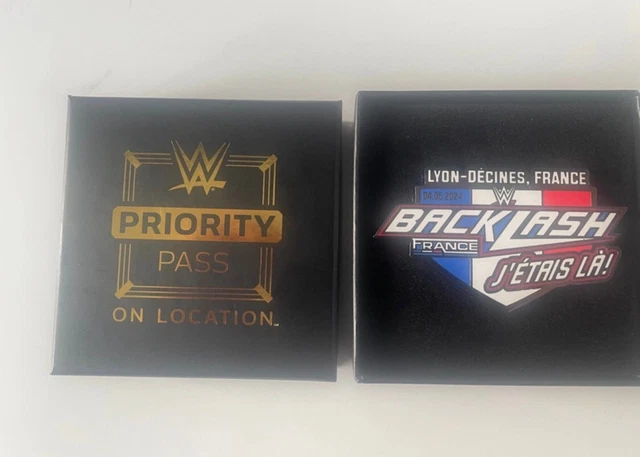 PINS WWE BACKLASH France 2024 Priority Pass Exclusive EUR 140,00 ...