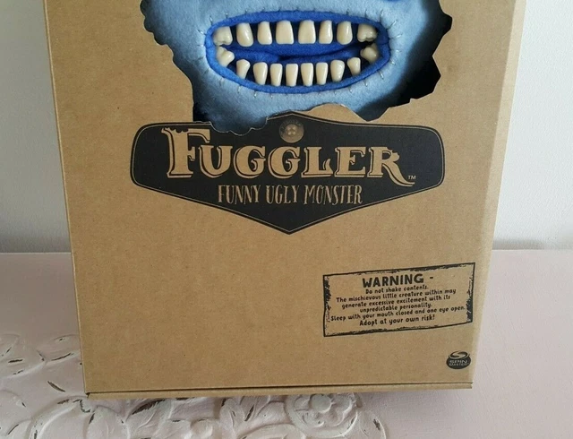 CHRISTMAS FUGGLER SOFT Toy 30cm Funny Blue Ugly Monster Teeth Awkward ...