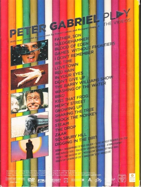 DVD : PETER Gabriel: Play The Videos - Absolut Neuwertig EUR 10,50 ...