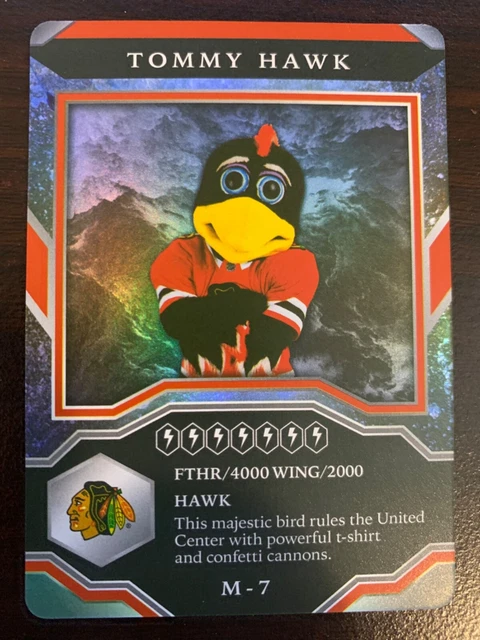 UPPERDECK MVP 2021-22 Tommy Hawk Mascots Hockey Card M-7 Chicago $3.00 ...