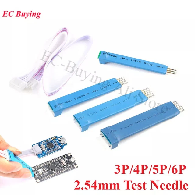 2.54MM TEST NEEDLE Program STC STM32 STM8 3P-6P Spring Burn Write $4.95 ...