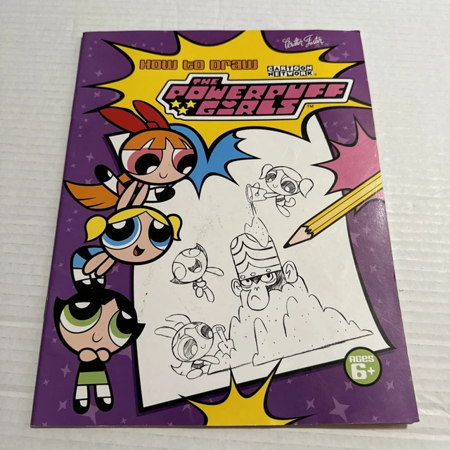 HOW TO DRAW The Powerpuff Girls Book Lauren Faust Cartoon Network 2001 ...