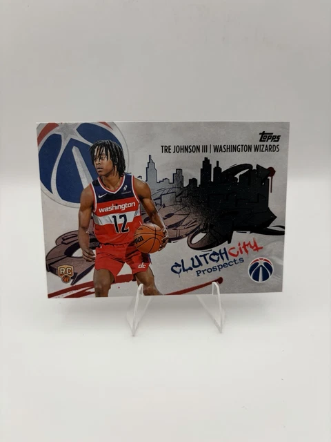 2025-26 TOPPS BASKETBALL Tre Johnson III Clutch City Prospects RC CC-6 ...