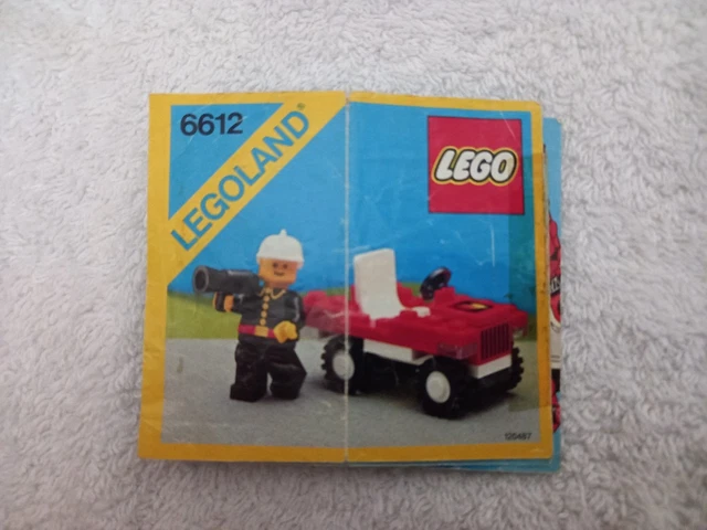 LEGO INSTRUCTIONS FOR Legoland Set 6612 Fire Chief's Car (No Lego) £4. ...