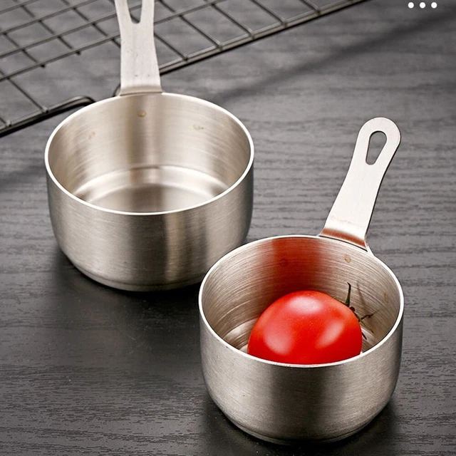 304 STAINLESS STEEL sauce milk cup pan mini sauce pan non-stick small ...