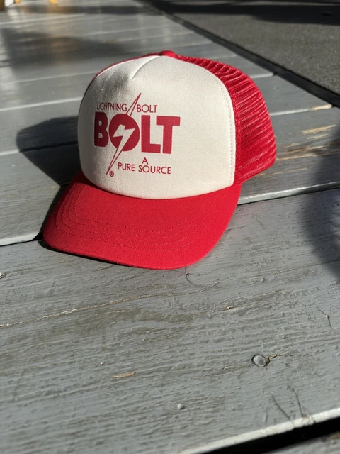 LIGHTNING BOLT,TRUCKER CAP,A Pure Source, Rot/ Weiß,Snapback, Mesh EUR ...