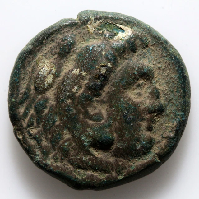 ANCIENT GREEK COIN-AE unit-Alexander the great-ca 336-323 B.C-Heracles ...