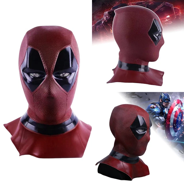 DEADPOOL 3 HELMET Latex Mask Unisex Adult Halloween Cosplay Full Face ...