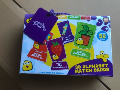 CBEEBIES 3D ALPHABET Match Card Set Inc (52 Cards) £1.99 - PicClick UK