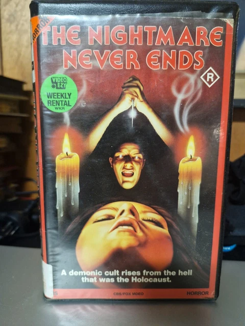 THE NIGHTMARE NEVER Ends Horror Vhs Cbs/Fox Video $40.00 - PicClick AU