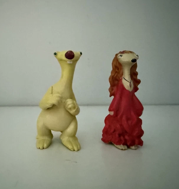 DREAMWORKS ICE AGE 5 Collision Course Sid & Girlfriend Brooke Figures ...