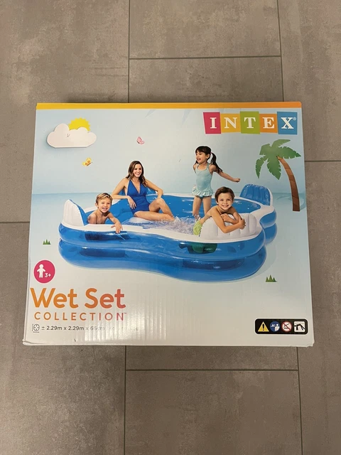 INTEX FAMILY WET Set Collection Pool Planschbecken 229x229x66 NEU EUR ...