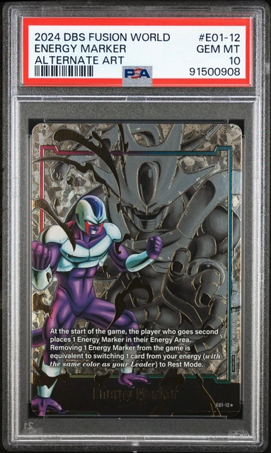 DRAGON BALL SUPER Fusion World Hit Gold Energy Marker Promo PSA 10 ...