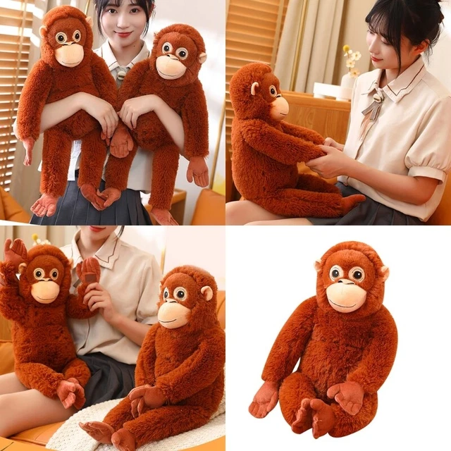 SNUGGLY GORILLAS PLUSH Dolls 66cm Monkey Stuffed Toy for Bedroom Decoration £15.10 - PicClick UK