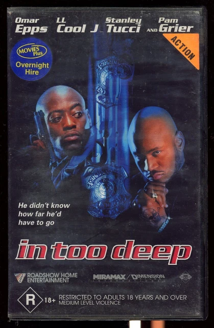 IN TOO DEEP VHS 1990s Drama Village Roadshow Home Video PAL LL Cool J £ ...