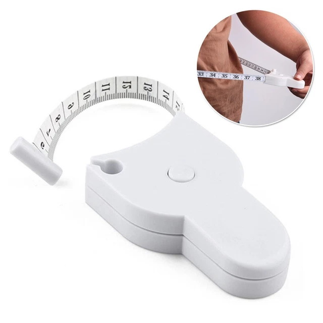 TAPE MEASURE PORTABLE Plastique Blanc 8.5 5.3 2cm Rétractable Mesure ...