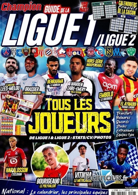 LE GUIDE DE La Saison 2024 2025 Ligue 1 Et 2 Champion Hors Serie Juillet 2024 $24.03 - PicClick CA