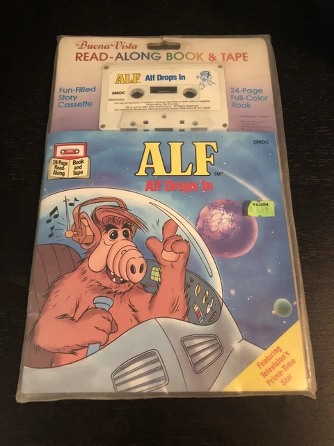 1987 DISNEY ALF Drops In Read Along Book & Cassette Vintage Sealed ...
