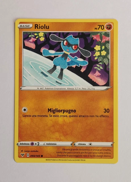 CARTA POKÉMON RIOLU - ©2020 Pokémon/Nintendo/Creatures/GAME FREAK EUR 6 ...