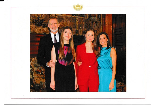 **ORIGINAL DANKSAGUNG-2025**KÖNIGIN LETIZIA-KÖNIG Felipe-Kinder-Madrid-Adel EUR 48,50 - PicClick DE