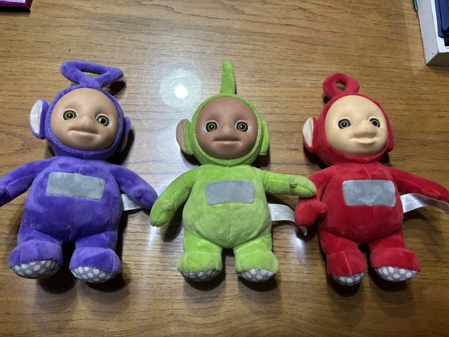 3 TELETUBBIES, TALKING Plush Soft Toy Press Belly Phrases Fully Working ...