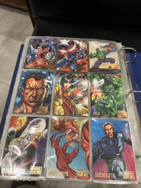 1995 FLEER/SKYBOX MARVEL Versus DC Full Set 1-100 Including Checklist ...