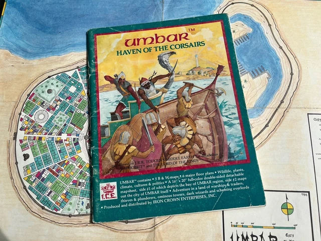 UMBAR: HAVEN OF the Corsairs (1982) - with maps - Middle Earth Role ...