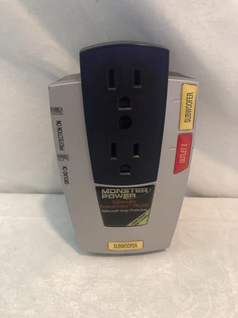 MONSTER POWER SUBWOOFER PowerCenter SW200 Surge Protector £3.98 ...