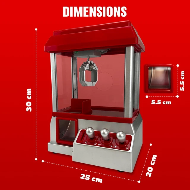 ARCADE CANDY GRABBER Machine Toy Claw Game Kids Fun Crane Sweet Grab ...