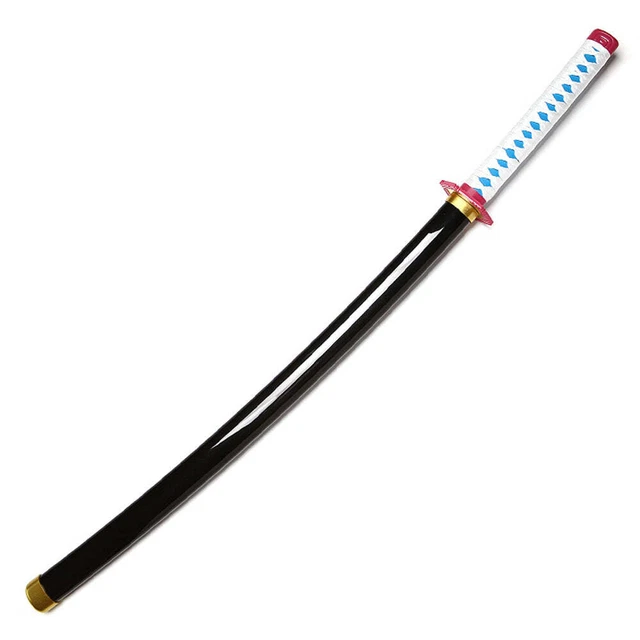Demon Slayer Giyu Tomioka Blue Nichrin Blade Katana Sword For Cosplay