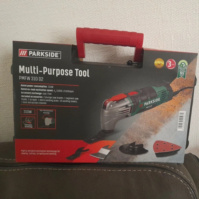 PARKSIDE MULTI -PURPOSE Tool MAINS POWER Model: PMFW310D2 & NEW IN CASE ...
