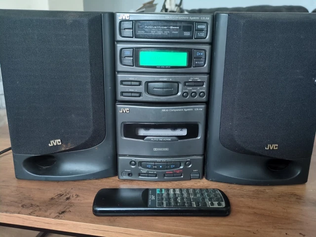 WORKING JVC MICRO Component System UX-A4, Radio AM FM, CD Player, Tape ...