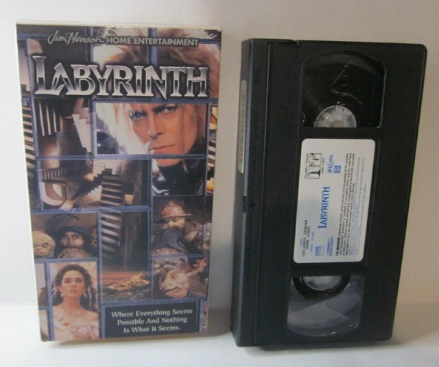 LABYRINTH VHS TAPE David Bowie Jennifer Connelly Jim Henson Fantasy ...